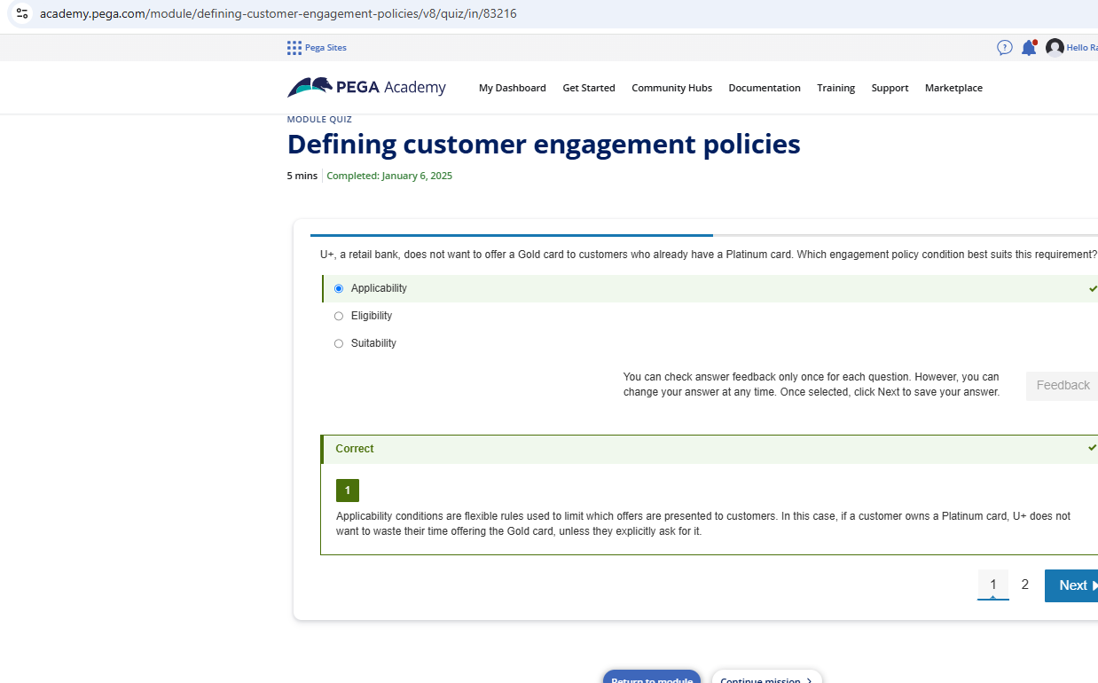 Pega CDH - Applicability vs Suppression rules vs Suitability vs Eligibility | Support Center